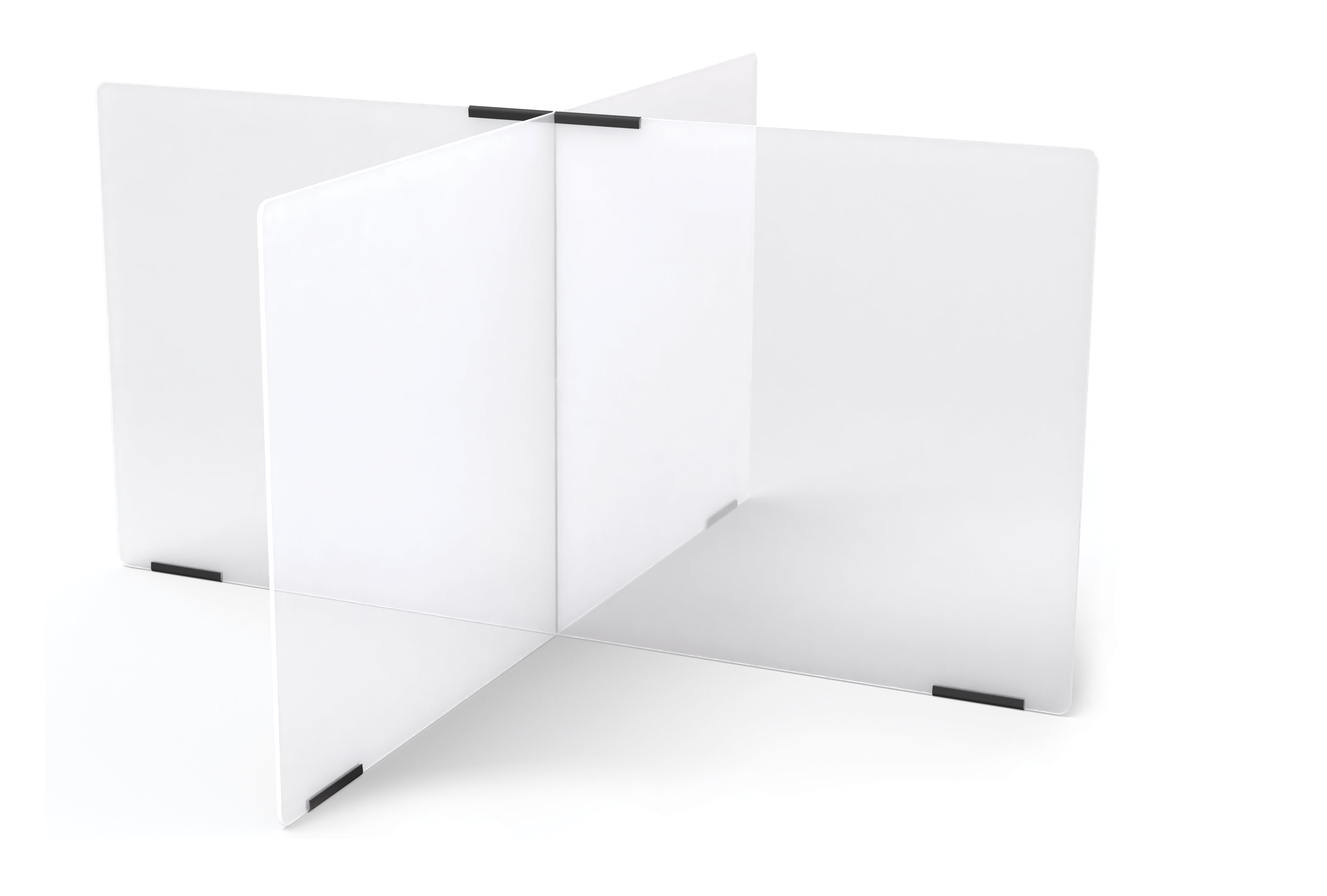 Jonti-Craft See-Thru Table Divider Shields - 4 Station - 47.5" x 47.5"